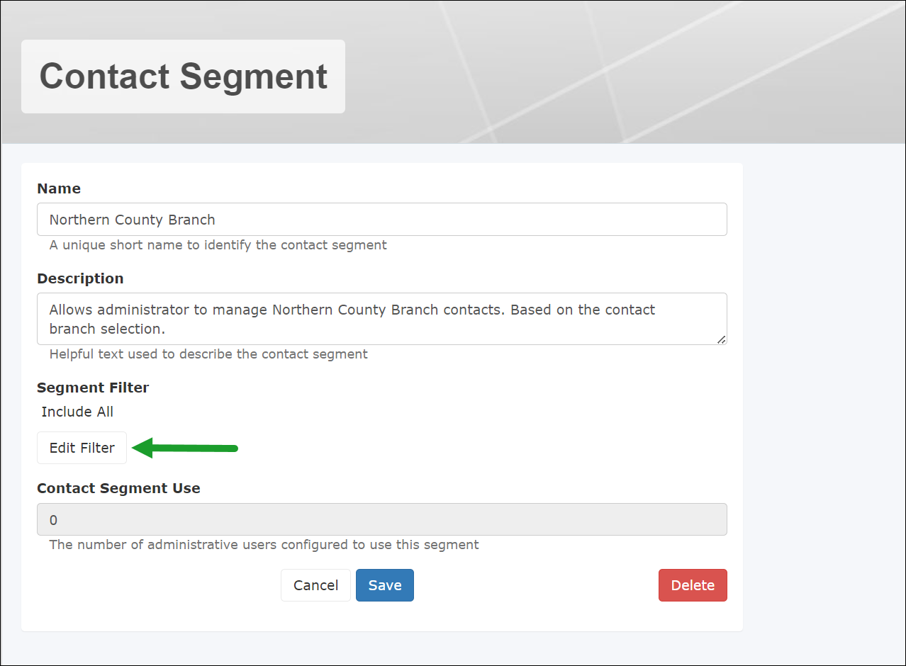 Managing and Assigning Contact Segments – VolunteerMatters Support